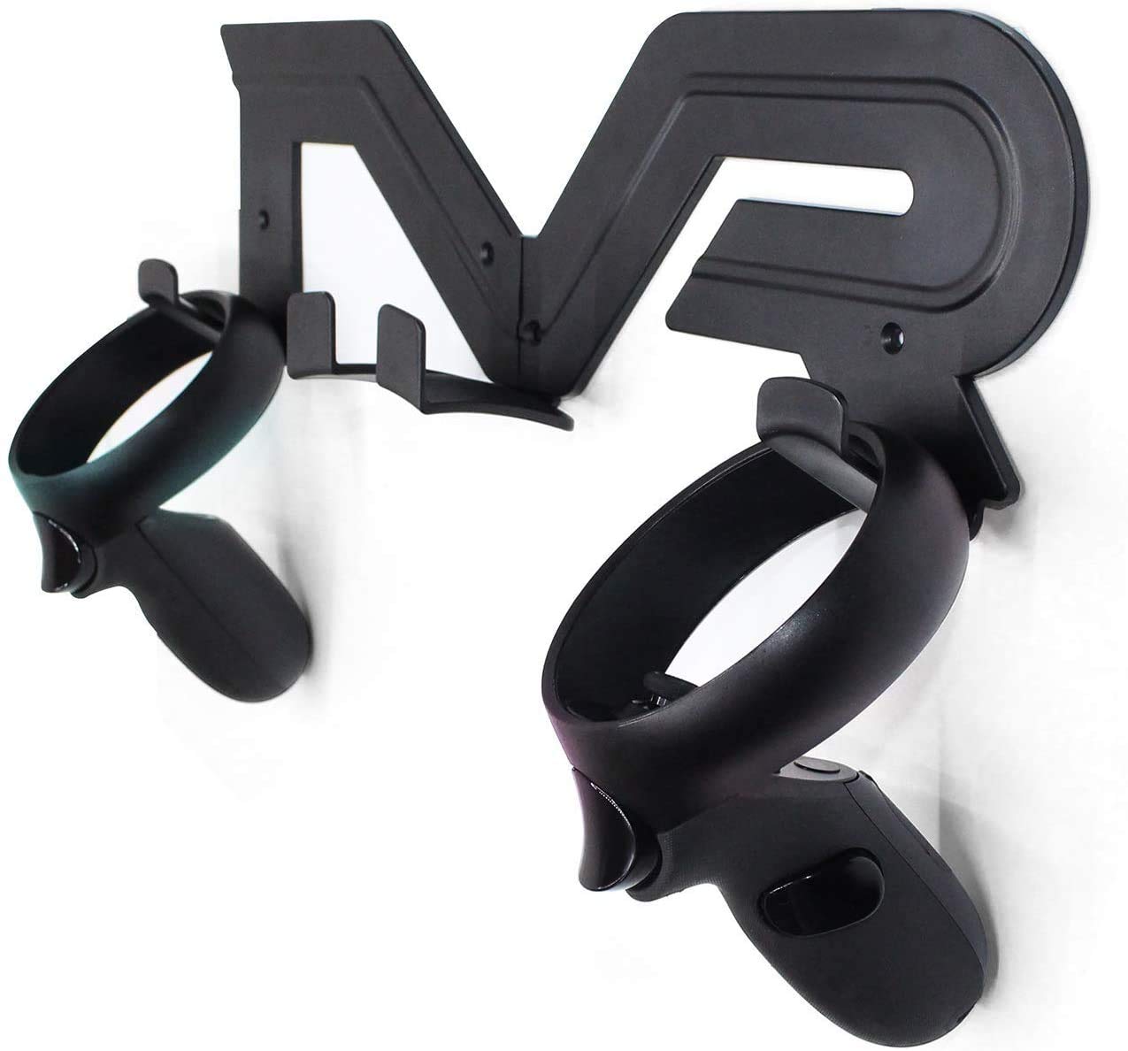 CNBEYOUNG VR Headset Wall Mount Storage Stand Hook Compatible with Quest 3S 3 Quest 2 Pro, Apple Vision Pro, Valve Index, PSVR 2, HTC Vive, Pico 4, Pimax VR MR XR Headsets and Controllers (Black)