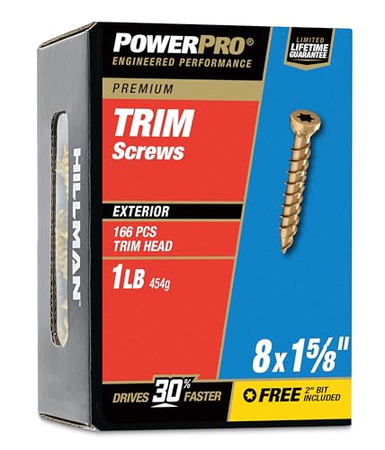 Power Pro Premium Exterior Trim Screws (#8 x 1-5/8") - 1lb Box