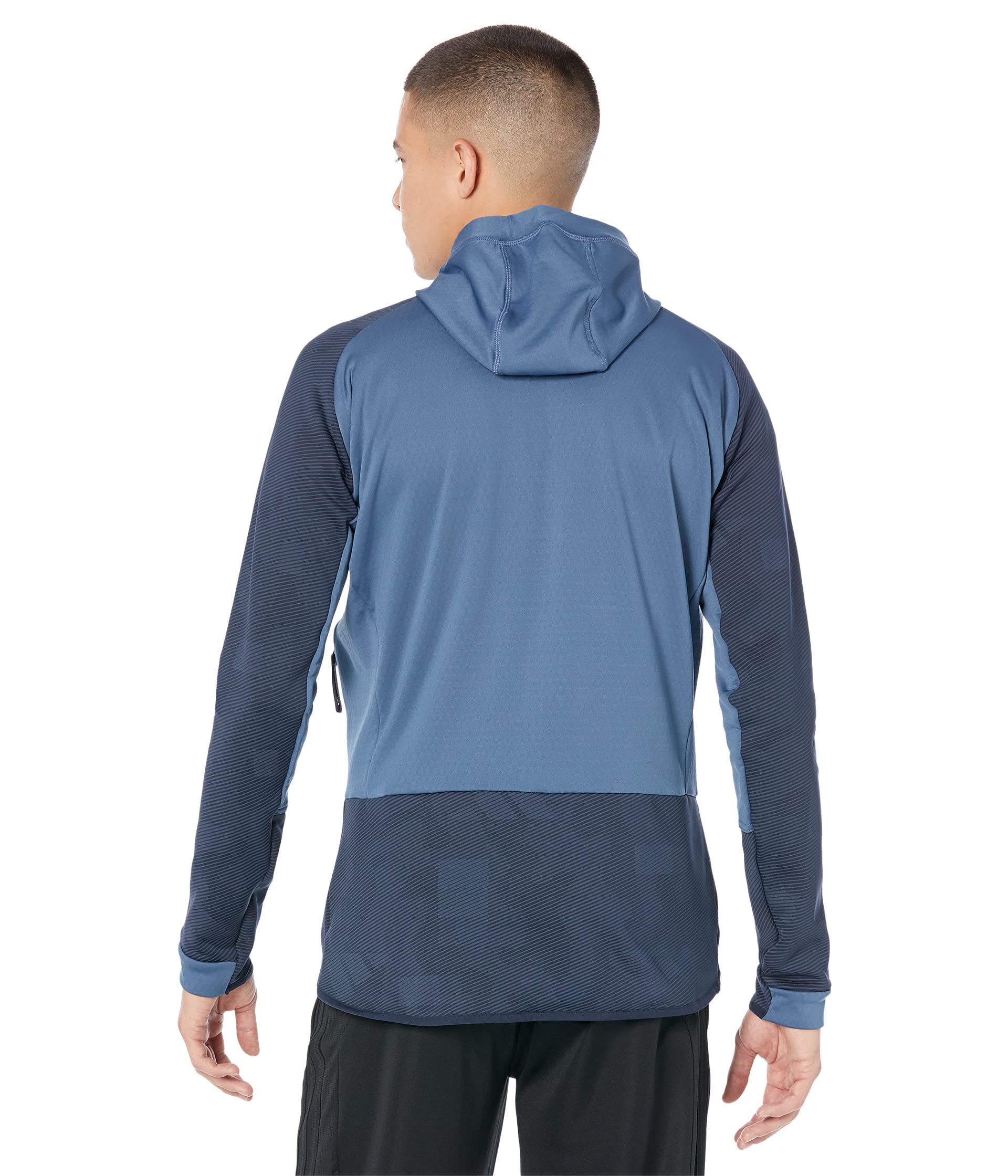 adidas TERREX Tech Fleece Hooded Hiking Fleece Jacket Men's, Blue, Size M