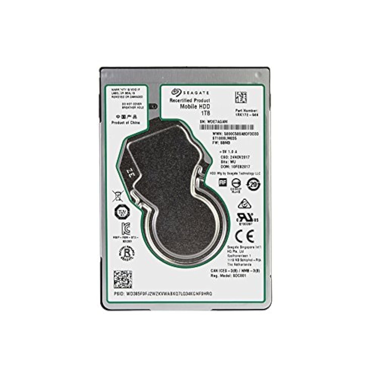 Seagate 1TB Laptop HDD SATA 6Gb/s 128MB Cache 2.5-Inch Internal Hard Drive (ST1000LM035) (Renewed)