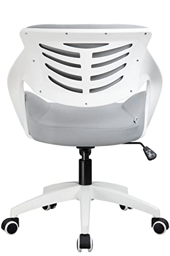 BOJUZIJA Ergonomic Office Computer Desk Kid Study Chair Waist Support Function Swivel 360° for Home&Office (Grey)