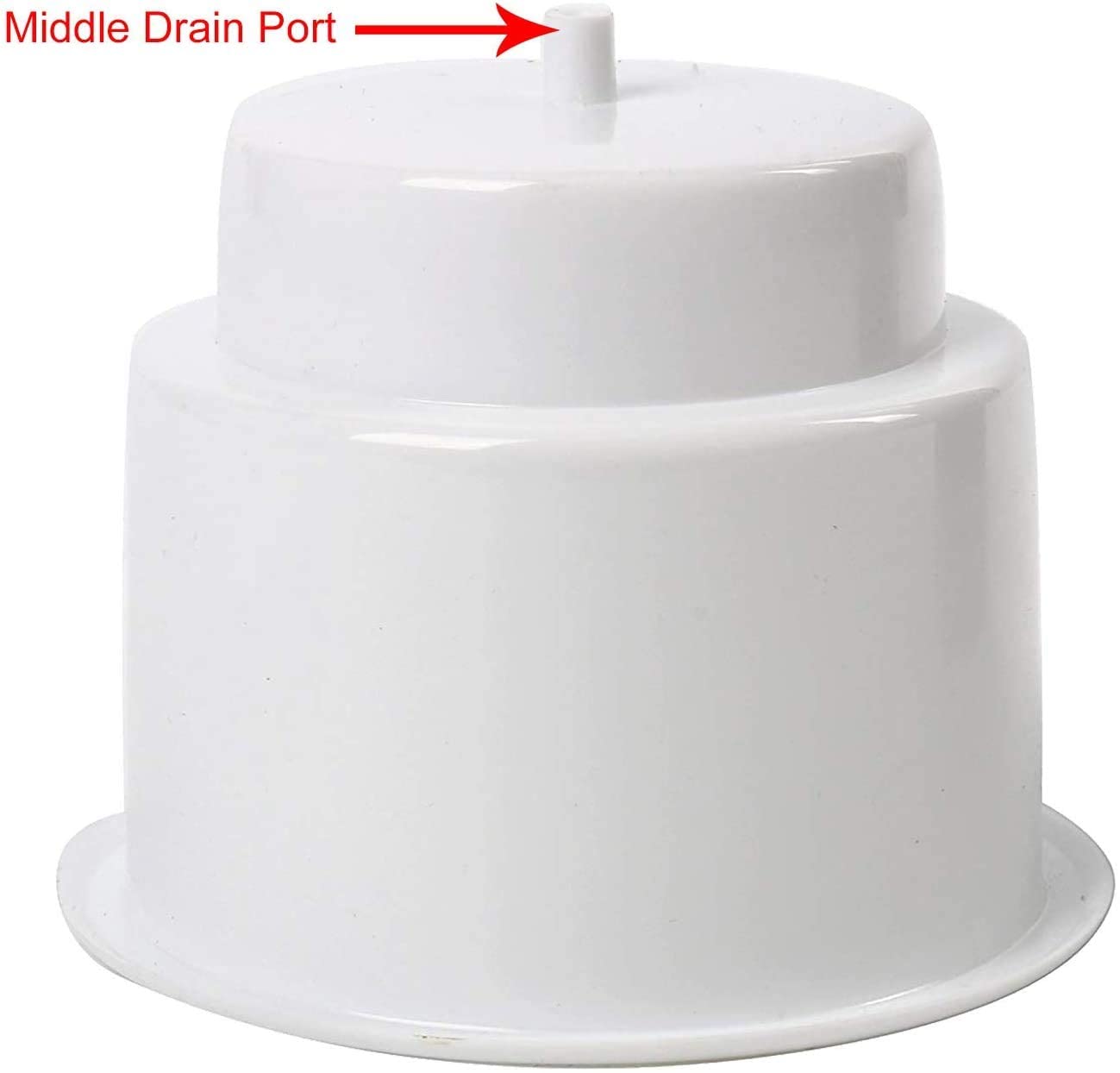 Amarine Made 10Pcs Recessed Drop in Plastic Cup Drink Can Holder with Drain for Boat Car Marine Rv (White)