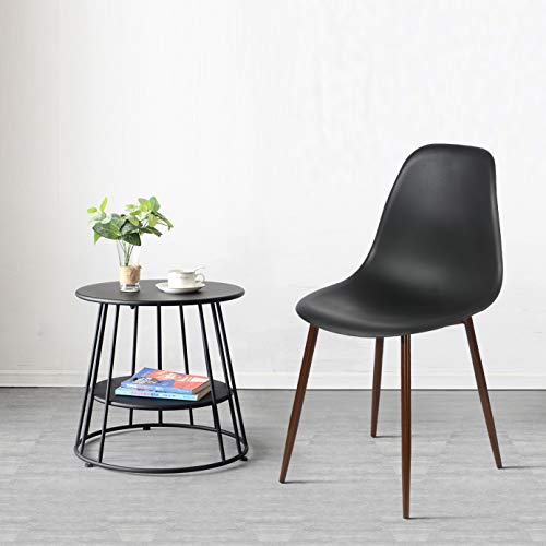 Poly and Bark Landon Sculpted Dining Chair in Black (Set of 4)