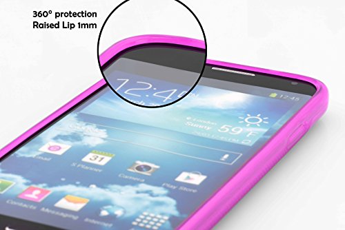 Cadorabo Case Compatible with LG L70 (1.SIM) in Pink - Shockproof and Scratch Resistant TPU Silicone Cover - Ultra Slim Protective Gel Shell Bumper Back Skin