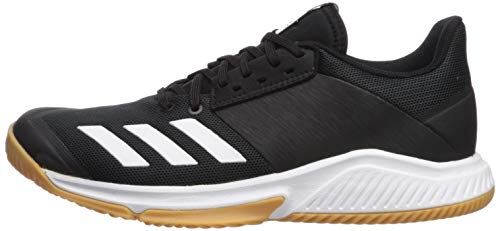 adidas Women's Crazyflight Team Volleyball Shoe, Black/White/Gum, 9 M US