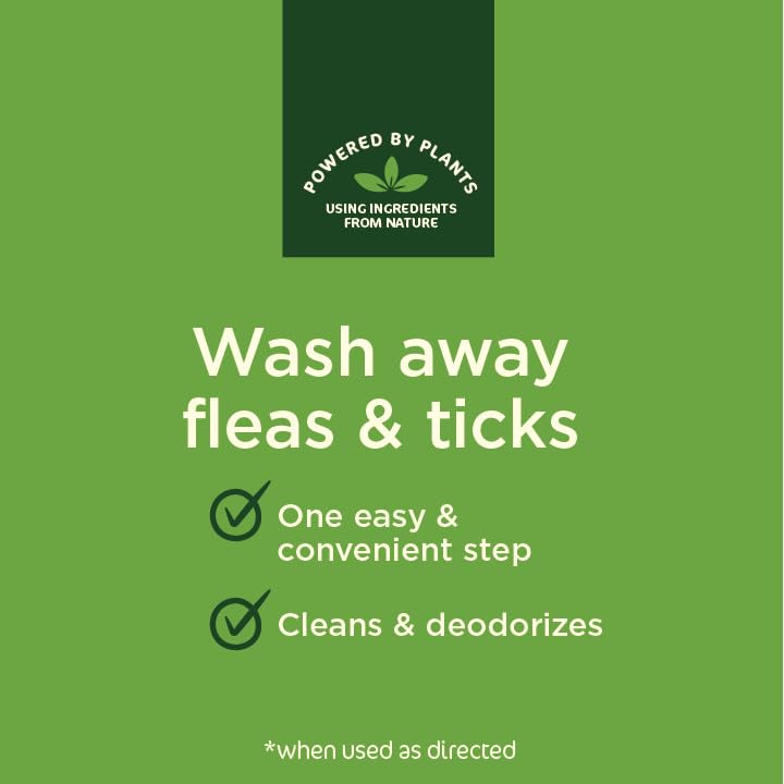 SimpleSourceĀ® Flea & Tick Shampoo for Cats, Powered by Plants, Kills Fleas, Flea Eggs, Flea Larvae, Ticks, & Mosquitos, Cleans & Deodorizes, 12oz Bottle