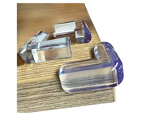 WOIWO 10PCS Clear Soft Corner Protectors Furniture Corner Edge Safety Bumpers with Adhesive by Agolds (Triangle Shaped)