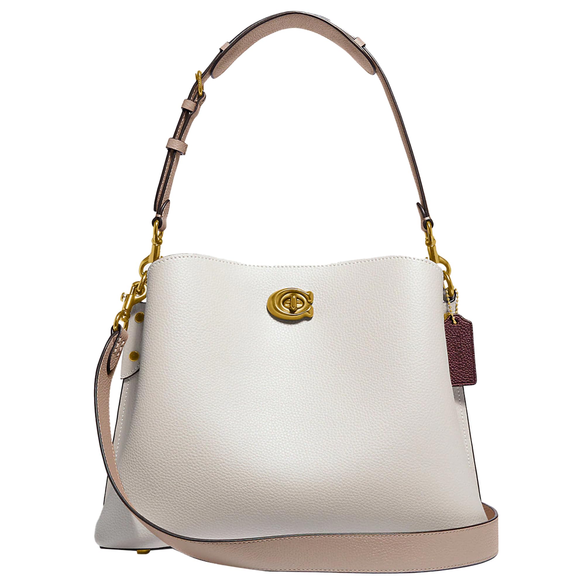 Coach Leather Willow Shoulder Bag, Chalk
