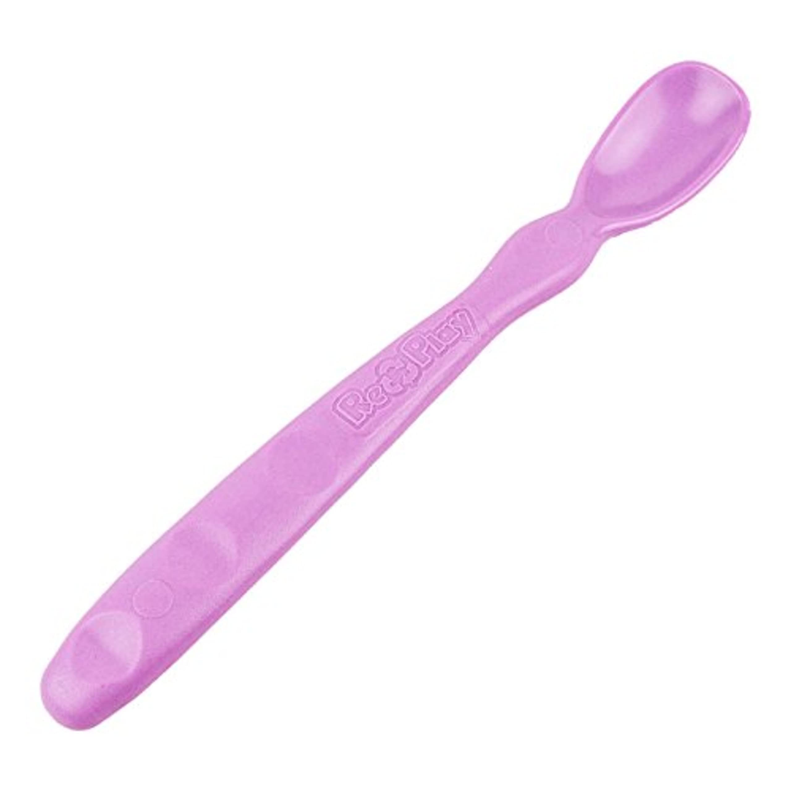 Re-Play Made in the USA 4 Pack Infant Spoons With Travel Case - Butterfly