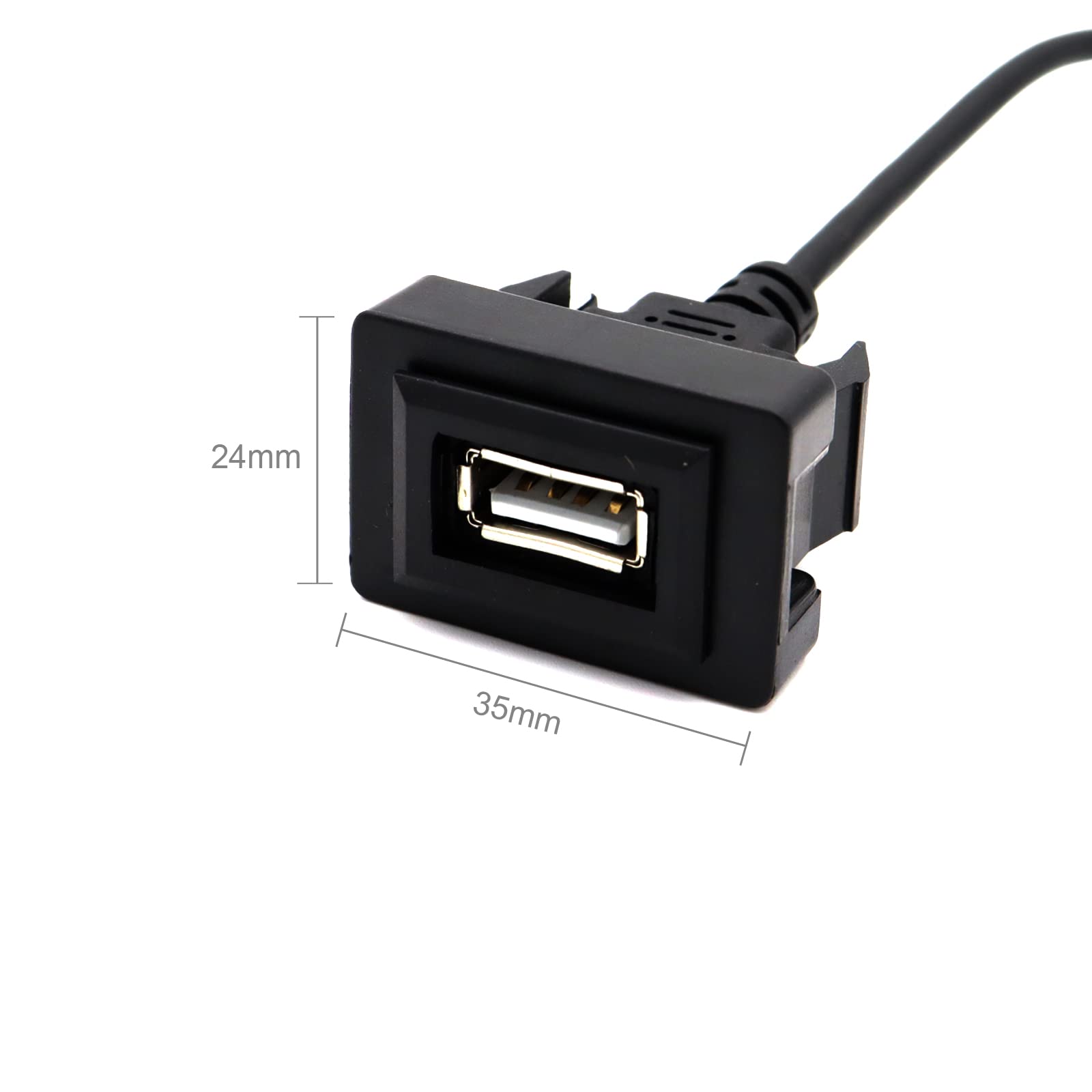 MOTONG Male to Female USB Cable Charger for Toyota VIOS/ALTIS (32 * 20mm)
