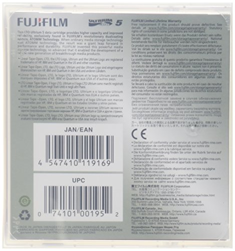 Fujifilm LTO Ultrium 5 1.5TB/3TB Cartridge w/case