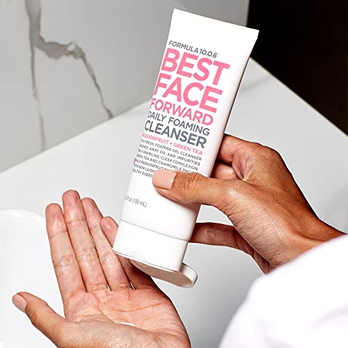 FORMULA 10.0.6 - Best Face Forward Daily Foaming Cleanser - Foaming Face Wash 5 fl oz Cleanses Face Oil, Vegan, Paraben-Free, Sulfate-Free & Cruelty-Free,