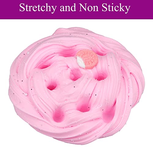 Butter Slime Kit for Girls 8 Pack, Party Favors with Watermelon, Coffee, Mint, Candy, and Lemon Slime, Stretchy and Non-Sticky, Stress Relief Toy for Boys, Easter Basket Stuffers