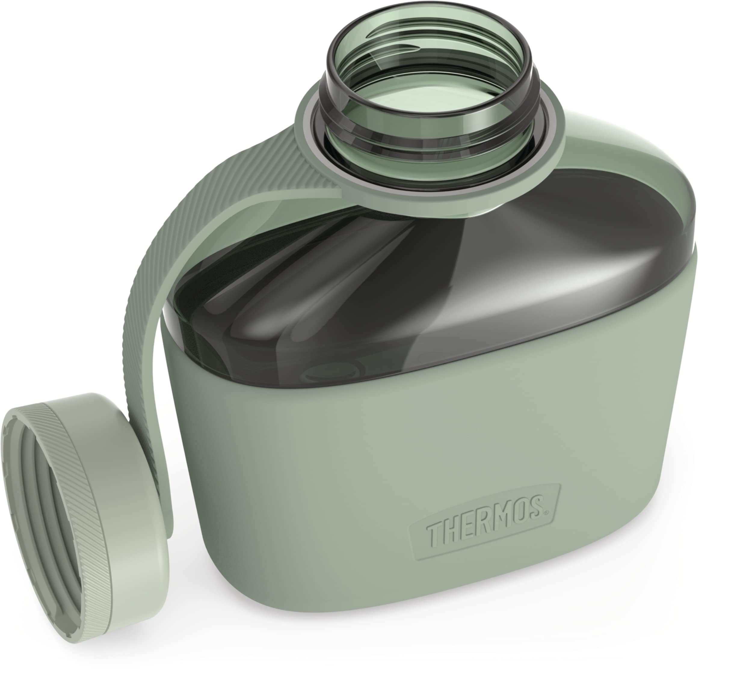 ALTA SERIES BY THERMOS Plastic Canteen Bottle 32 Ounce, Matcha Green
