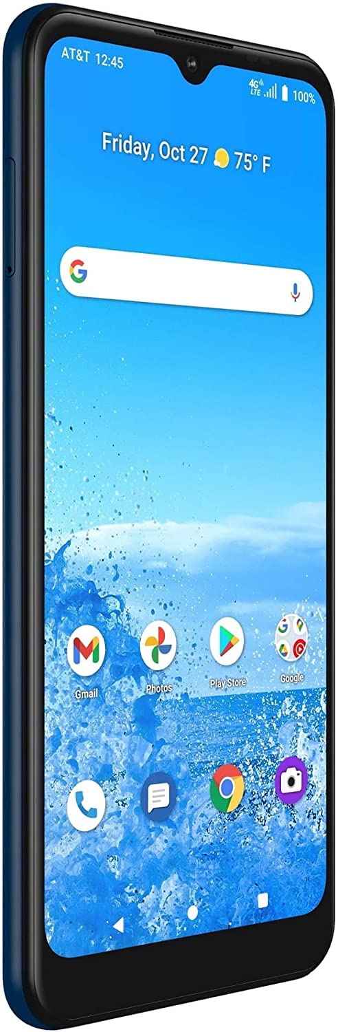 AT&T Motivate 2 |32GB, Maritime Blue |4G LTE Prepaid Smartphone | 6.5 inch Unlocked
