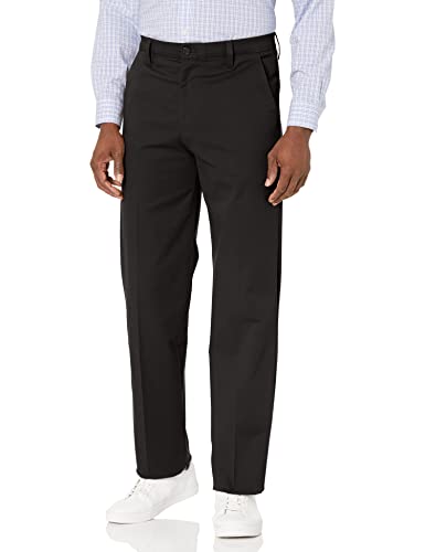 Dockers Men's Classic Fit Workday Khaki Smart 360 Flex Pants (Standard and Big & Tall), Black, 40W x 30L