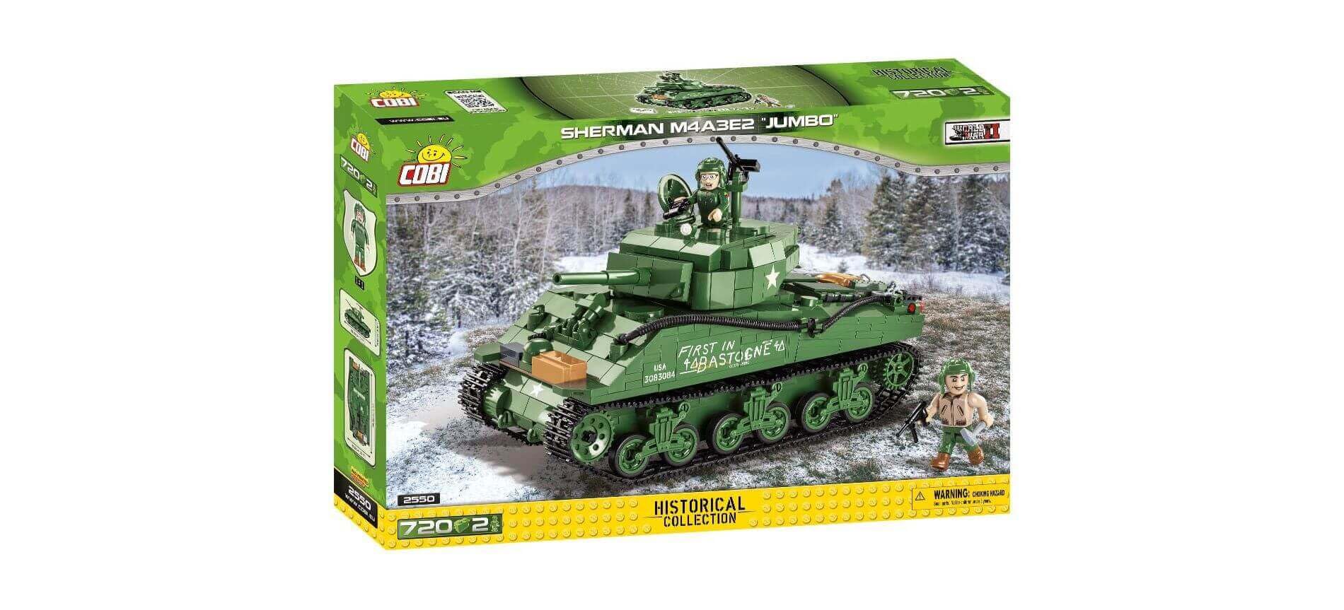 COBI 720 Pcs Historical Collection WWII /2550/ Sherman M4A3E2