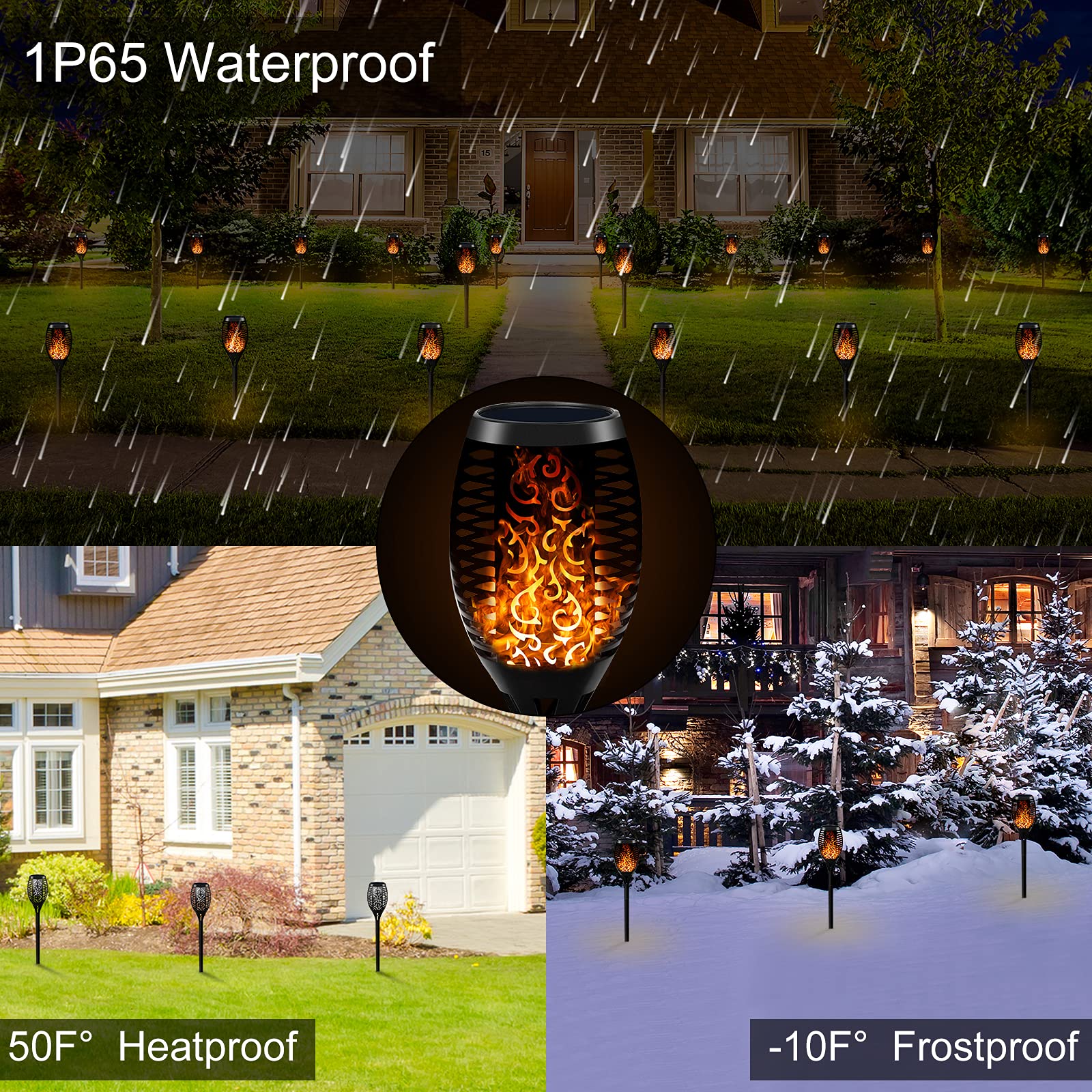 EEEKit 4PCS Light Outdoor, 20 inch 12 LED