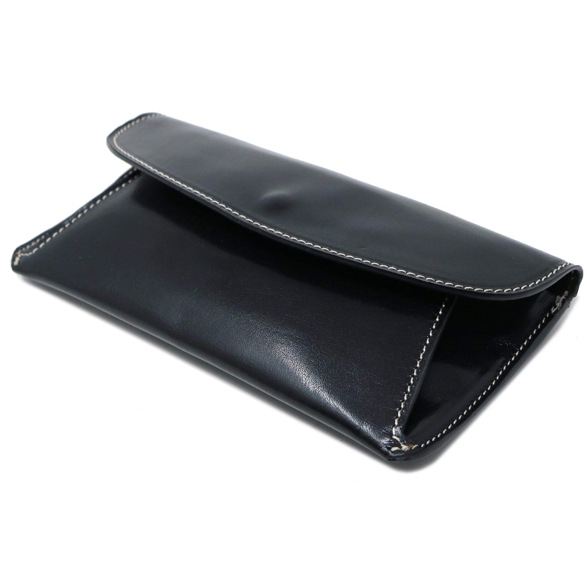 Floto Roma Clutch Women's Leather Snap Wallet Organizer (Vecchio Brown)
