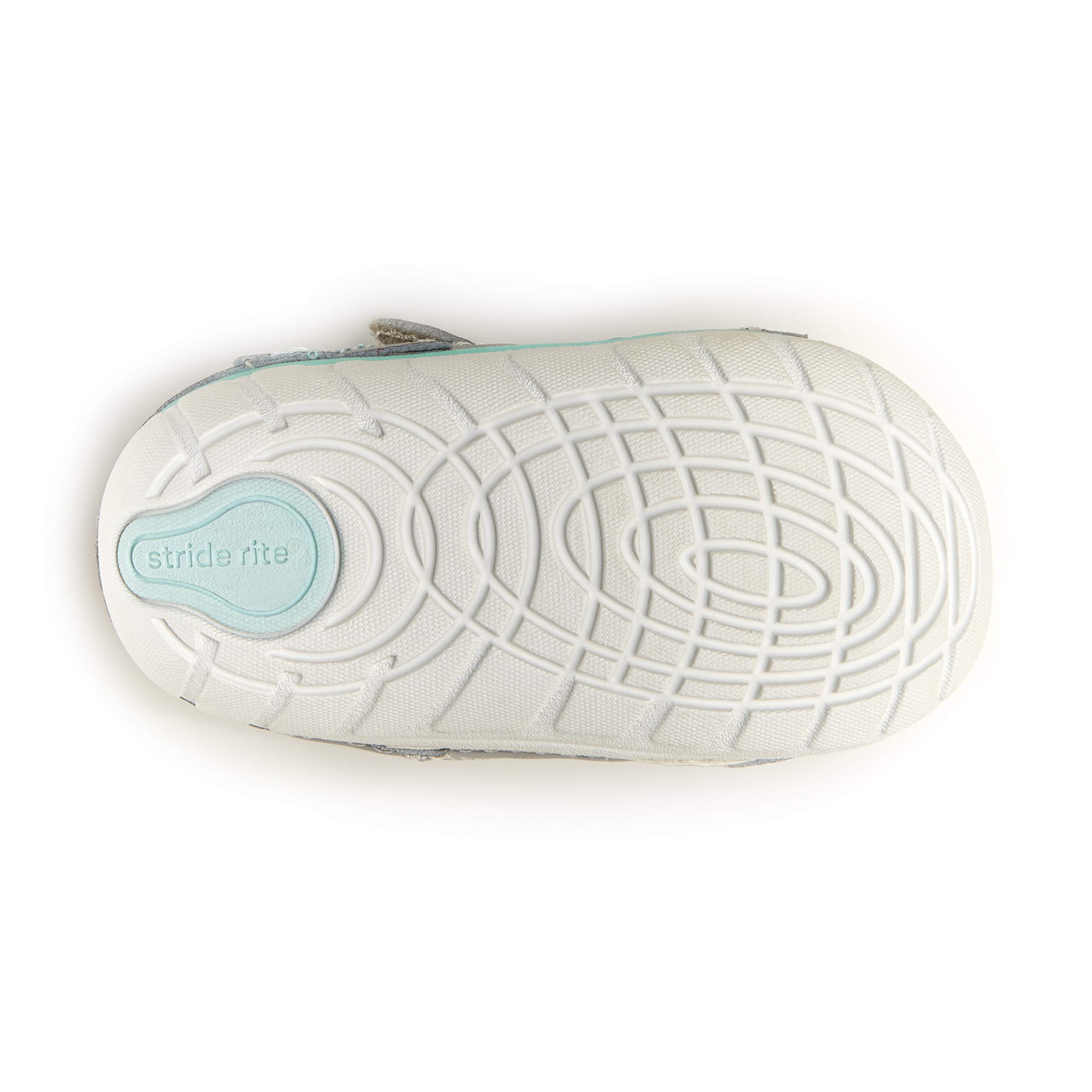 Stride Rite baby girls Soft Motion Kylo Sneaker, Silver/Multi, 6 Toddler US