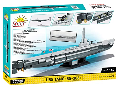 COBI Historical Collection World War II USS TANG (SS-306) Submarine For 9+ years