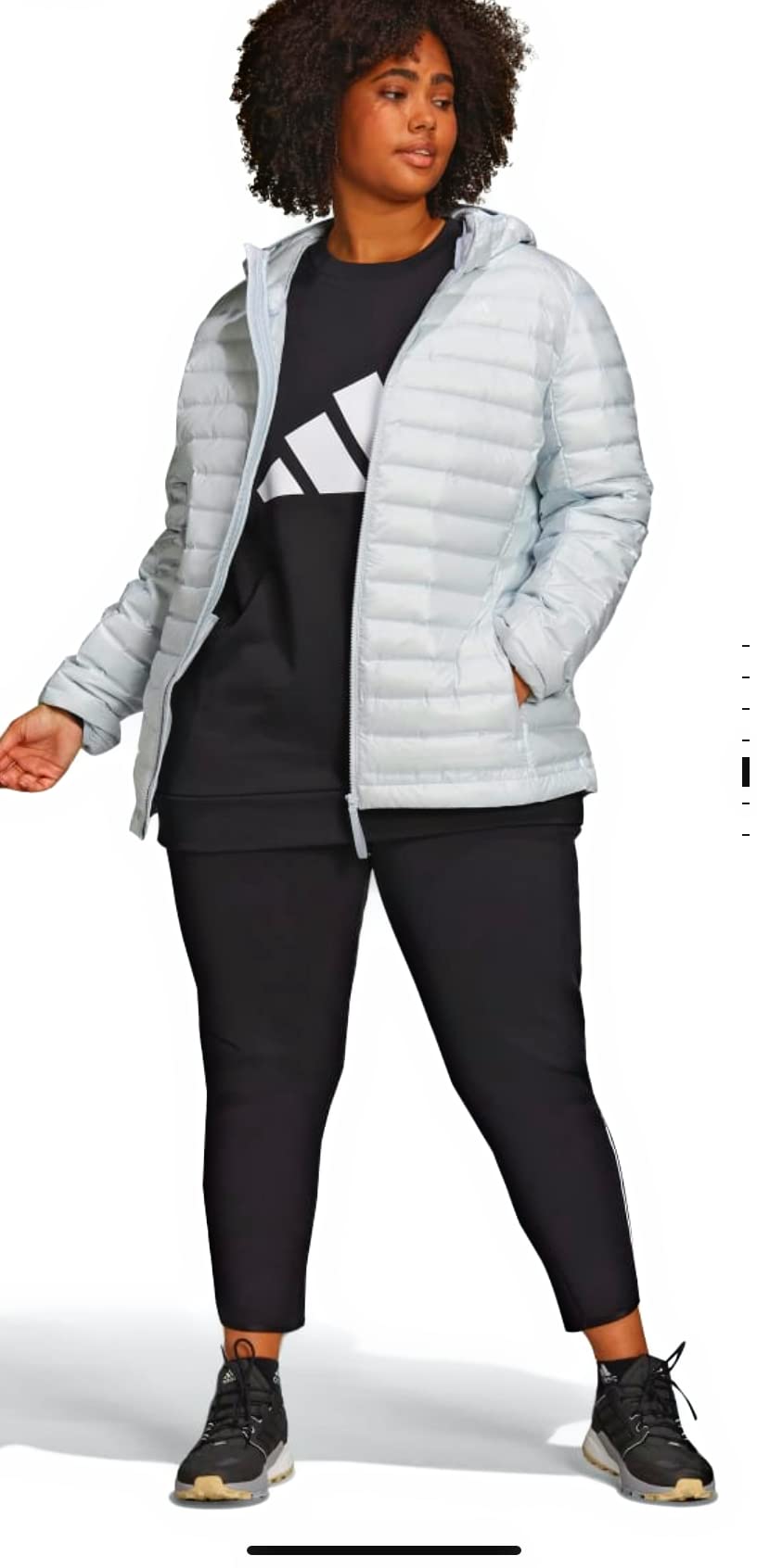 adidas Women's Varilite Down Jacket, Halo Blue, X-Large