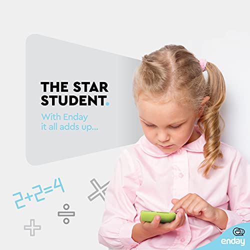 Calculator Green, Basic Small Solar and Battery Operated, Large Display Four Function, Auto Powered Handheld Calculator School and Kids Available in Blue, Red, Purple, Grey, Pink, 1 PK β by Enday