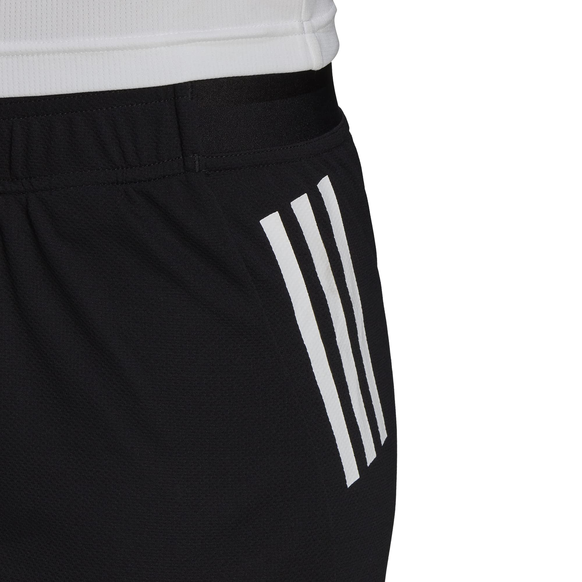 adidas Women's Knit 3-Stripes Sport Shorts, Black/White, X-Large