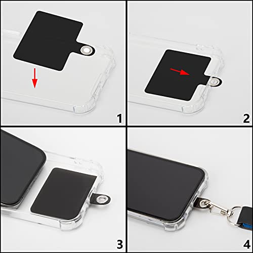 Cell Phone Lanyard, Universal 5× Phone Crossbody Lanyard for Around The Neck, 5× Wrist Phone Strap and 10× Mixed Colors Patch Compatible with Most Smartphones (Mixed Colors)