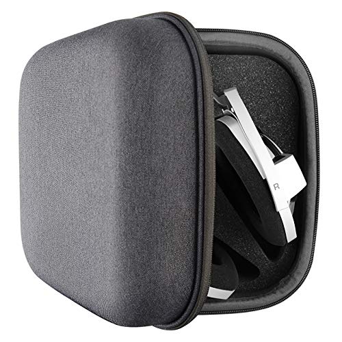 Geekria Shield Case for Large-Sized Over-Ear Headphones, Replacement Protective Hard Shell Travel Carrying Bag with Cable Storage, Compatible with Sennheiser HD660s 2, Beyerdynamic T1 (Drak Grey)
