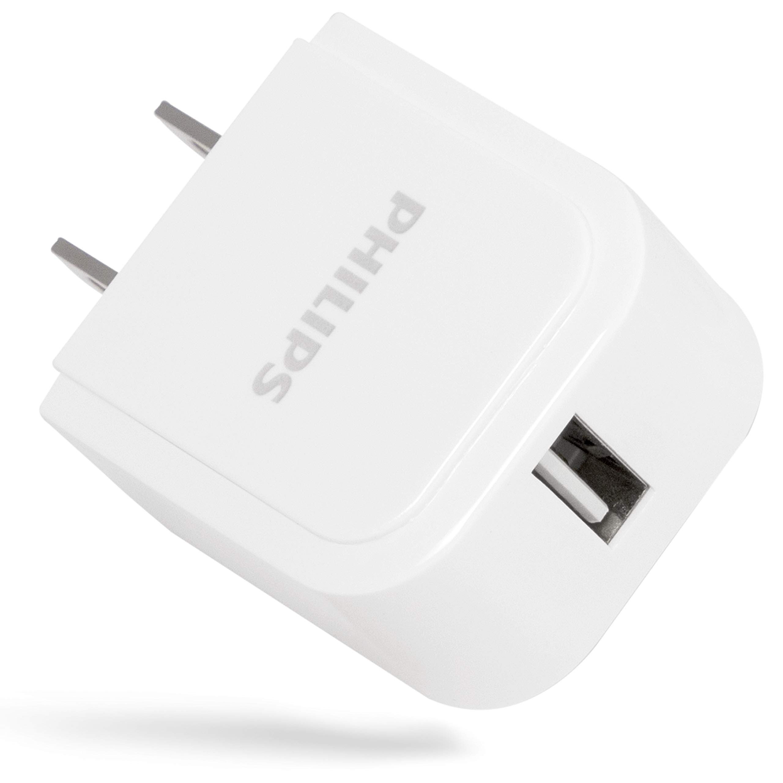 Philips iPhone USB A Wall Charger Block, 5W USB A Charger, Single Port USB A Charging Block for iPhone 14 Series, 13 Series, 12 Series, AirPod Pro, Power Adapter Cube, USB Charger Block, DLP2409/37