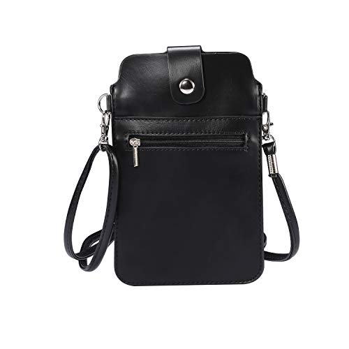 Cellphone Touch Screen Purse for Women, Crossbody Shoulder Pouch for iPhone 14 13 12 11 Pro Max iPhone XR XS Max 8 7 Plus Google Pixel 7 6 Pro 5a 5 4a 5G 4 XL 3a XL OnePlus 11 (Black)