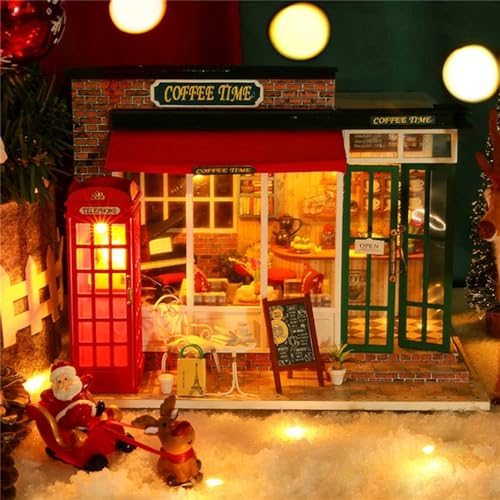 Flever Dollhouse Miniature DIY House Kit Creative Room with Furniture for Romantic Valentine's Gift (Encounter Beauty)
