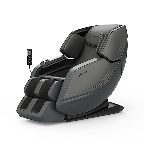 COMFIER 4D Massage Chair Zero Gravity Full Body,Back Massager for Recliner Chair,Deluxe Ultra-SL Track,18 Auto Programs,Rolling,Heat,Air Compression,Yoga Stretch,Body Scan,Bluetooth,Foot Roller