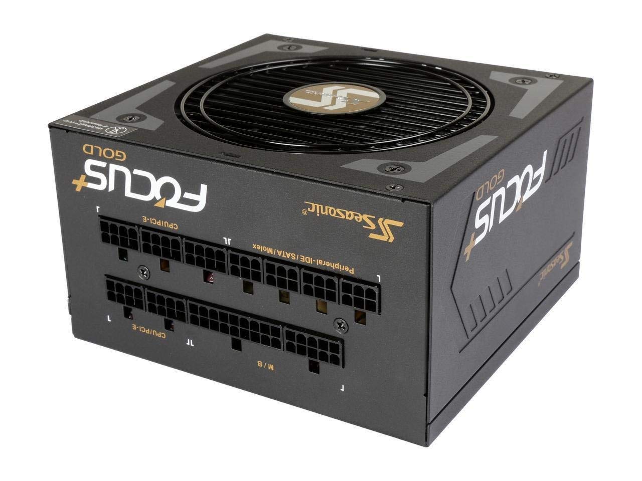 Seasonic FOCUS GX-650 - 650W - 80+ Gold - Full-Modular - ATX Form Factor - Low Noise - Premium Japanese Capacitor - 10 Year Warranty - Nvidia RTX 30/40 Super & AMD GPU Compatible (Ref. SSR-650FX)