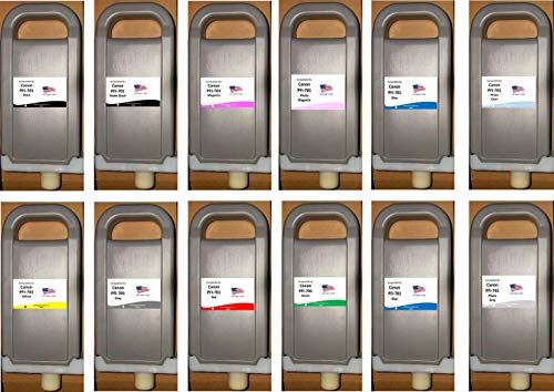 Non-OEM Any 12 Colors Compatible Canon PFI-701 Cartridges- 12 Colors