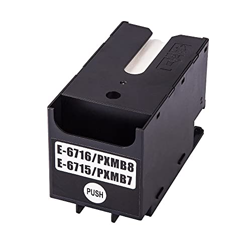 F-ink Remanufactured T6716 Ink Maintenance Box Compatible with Workforce Pro EC-4040 EC-4020 EC-4030 WF-4734 WF-4740 WF-4720 WF-4730 WF-C5210 WF-C5290 WF-C5710 WF-C5790 WF-M5299 WF-M5799 Printer