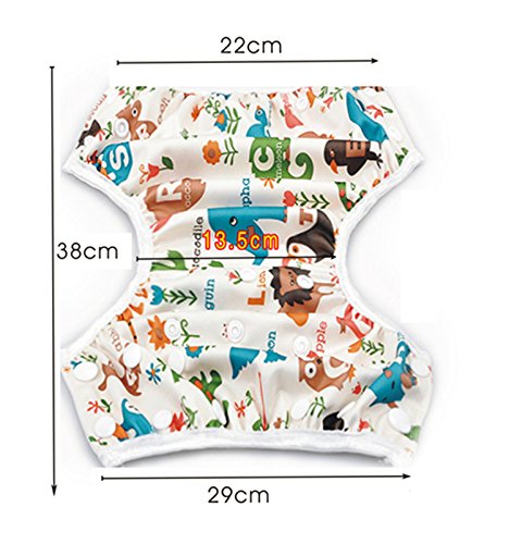 Storeofbaby Reusable Baby Swim Diaper Adjustable Swimwear for Toddlers 0-3 Years