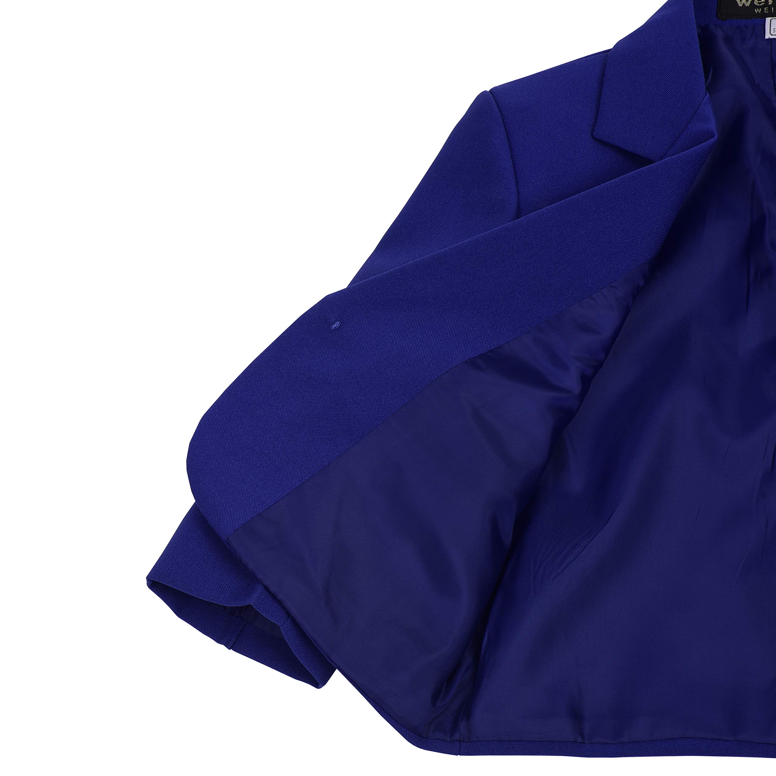 Lito Angels Baby Boys' Formal Tuxedo Suits Wedding Outfits No Tail 5 Piece Set Size 18-24 Months Royal Blue