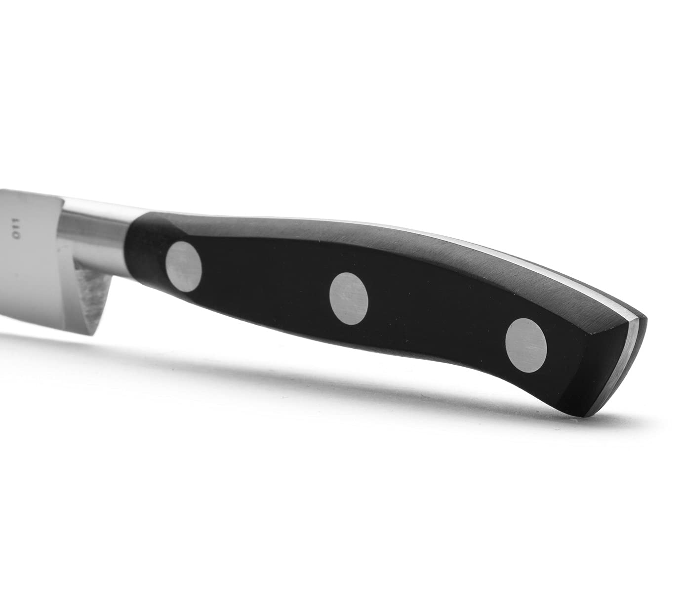 ARCOS Paring Knife 4 Inch Stainless Steel. Kitchen Knife for Peeling Fruits and Vegetables. Ergonomic Polyoxymethylene Handle and 100mm Blade. Series Riviera. Color Black