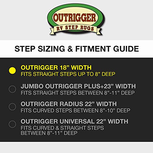 Prest-O-Fit 3-Pack 2-4065 Outrigger RV Step Rug Black Onyx 18 in. Wide