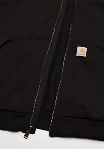 Carhartt mens Rain Defender Loose Fit Midweight Thermal-lined Full-zip Sweatshirt, Black, XX-Large US