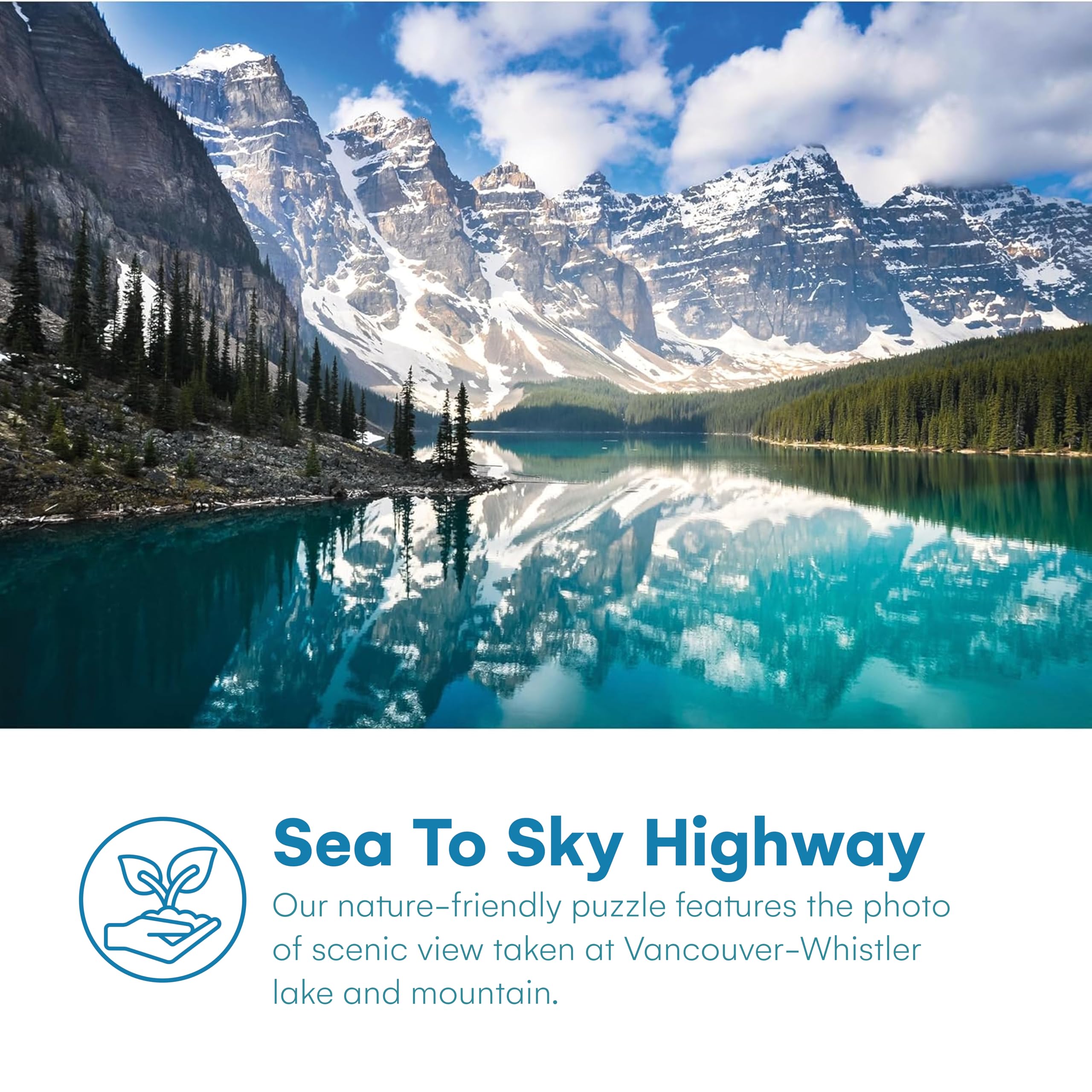 Enovoe Puzzles for Adults 1000 Pieces - Featuring Moraine Lake Alberta - Challenging and Educational Masterpieces Puzzle for Kids - Large, 27x 20 inches - Jigsaw Puzzles 1000 Pieces for Adults