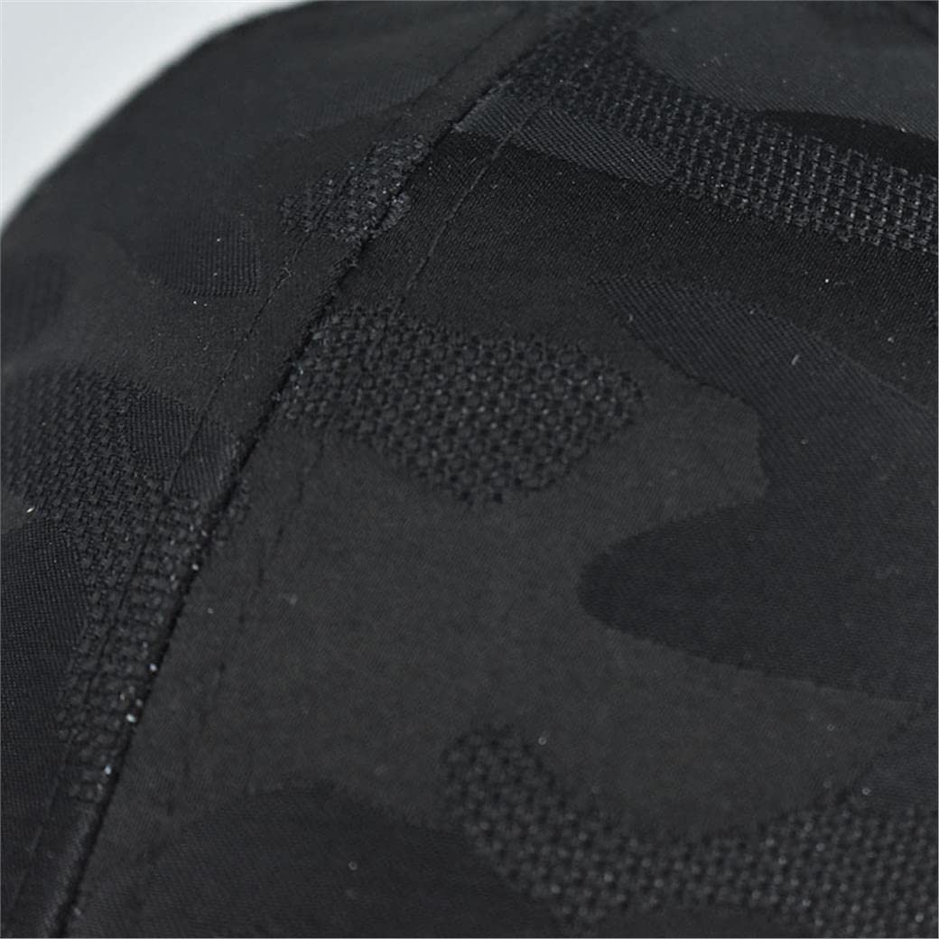 Adorable Star Ponytail Hats for Women, Curved Sanpback Distressed Black Pony Cap, Adjustable Denim Messy Bun Ball Caps (as1, alpha, one_size, m, Jacquard-weave-camo-black)