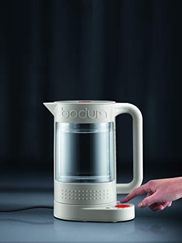 Bodum 11659-01US Bistro Electric water kettle, double wall with temperature control, 1.1 l, 37 oz, Black, 37 Ounce