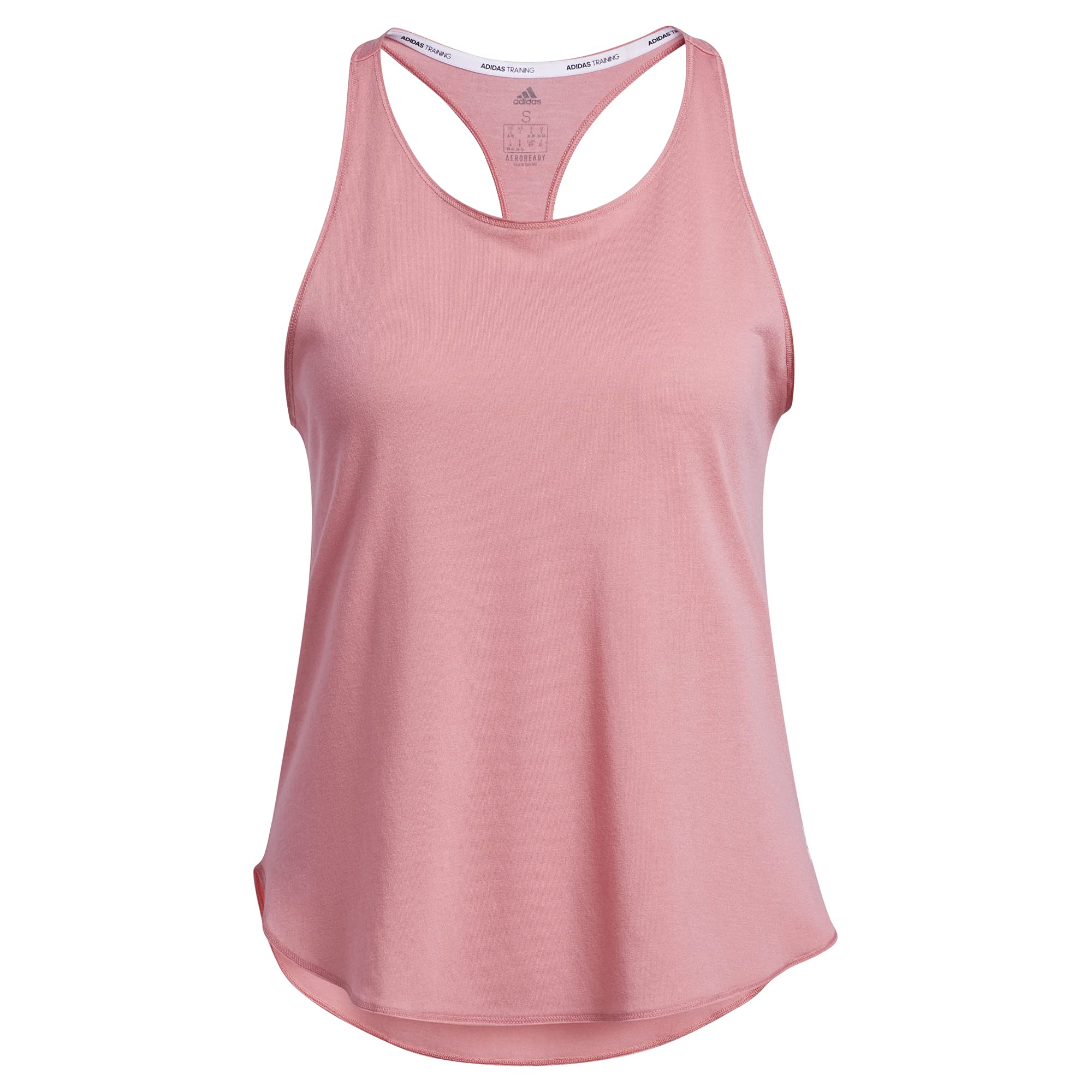 adidas womens Go To Tank 2.0 Hazy Rose/White Medium