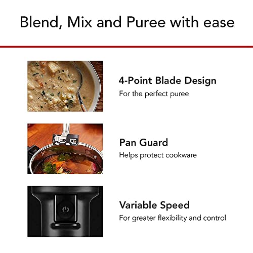 KitchenAid Cordless Variable Speed Hand Blender - KHBBV53, Empire Red