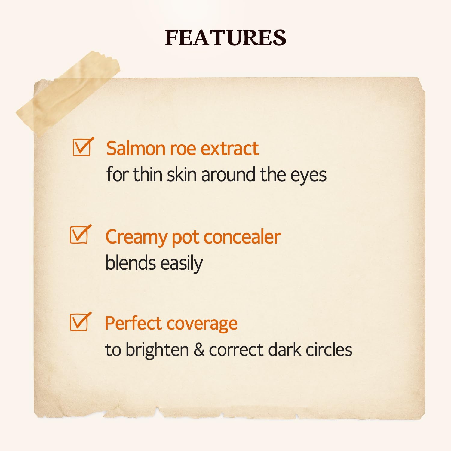 SKINFOOD Salmon Dark Circle Concealer Cream #2 - Concealer for Dark Circles - Under Eye Concealer for Dark Spots and Wrinkles - Full Coverage Under Eye Concealer - 0.35 Oz/10 g (Salmon Beige)