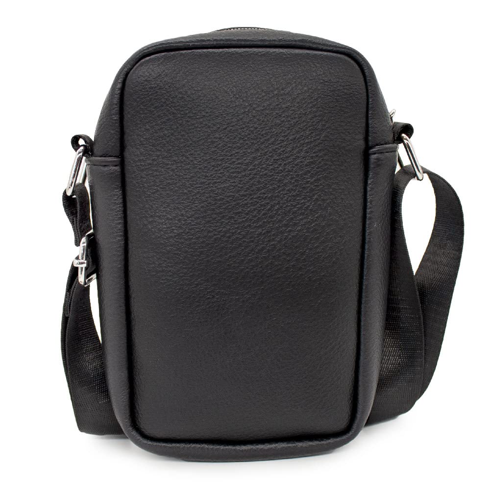 Disney Bag, Cross Body, Signature D Logo Embossed Black, Vegan Leather