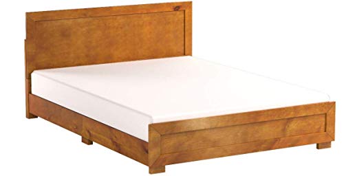 Camden Isle Oxford Platform Bed Frame | Modern Low-Profile Bed with Full Slat Support System β No Box Spring Needed, Easy Assembly | Oak, Queen